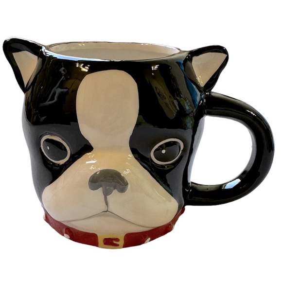 Pier 1 | Kitchen | Imports Dolomites 3d Ceramic Black White Bulldog Tea ...